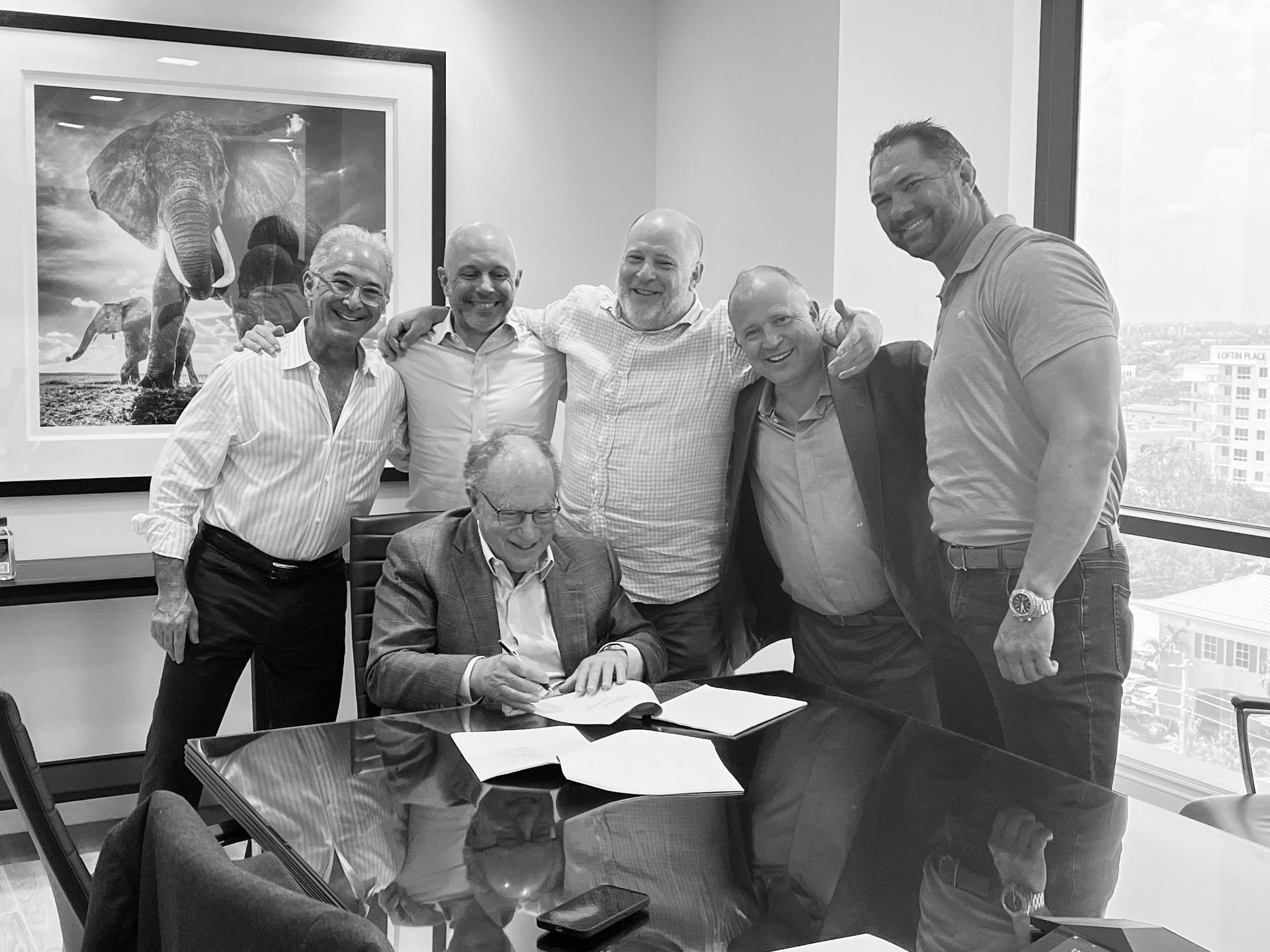 From left to right: Jeffrey Fisher, Zachary Potter, John Farley, Dan Rottenstreich and Benjamin ...