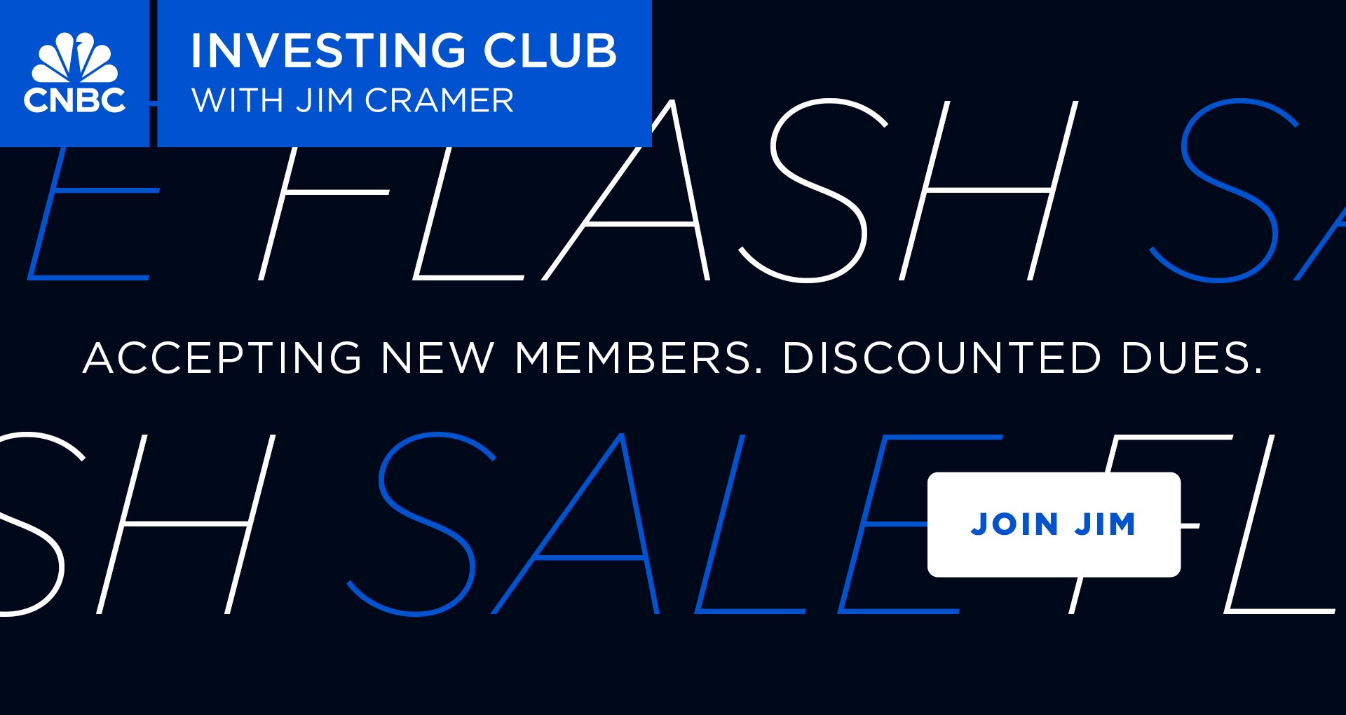 CNBC Investing Club Flash Sale banner