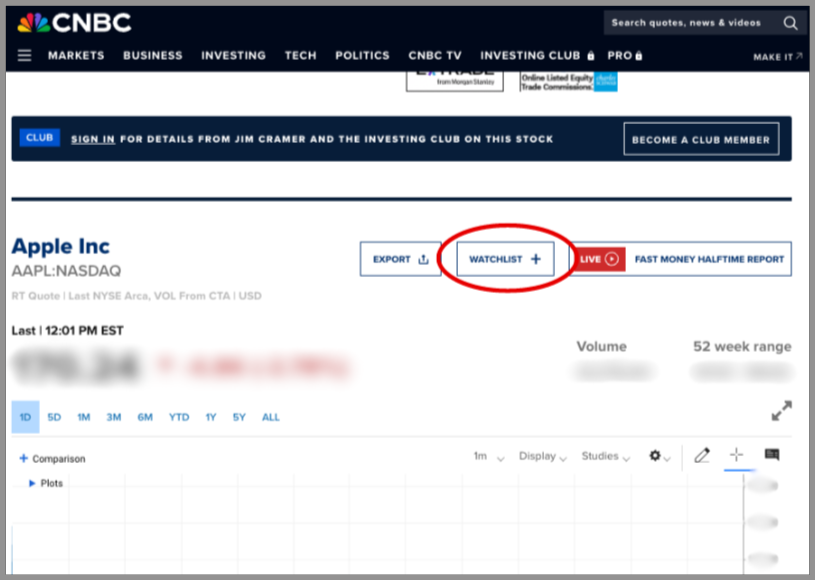 Create your Watchlist on CNBC!