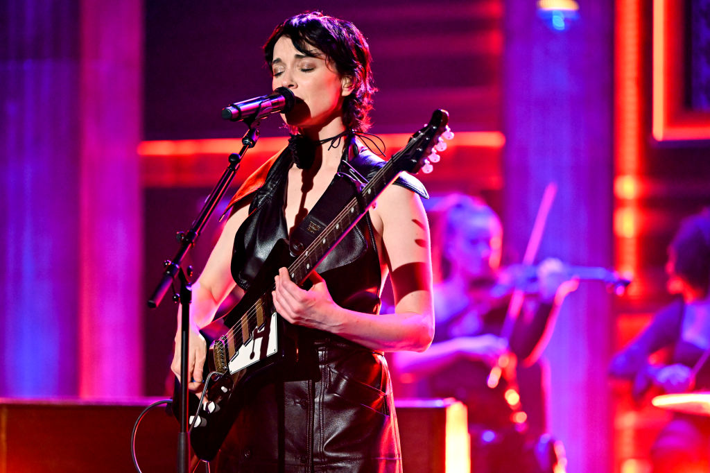 St. Vincent performs on The Tonight Show Starring Jimmy Fallon. (Photo ...