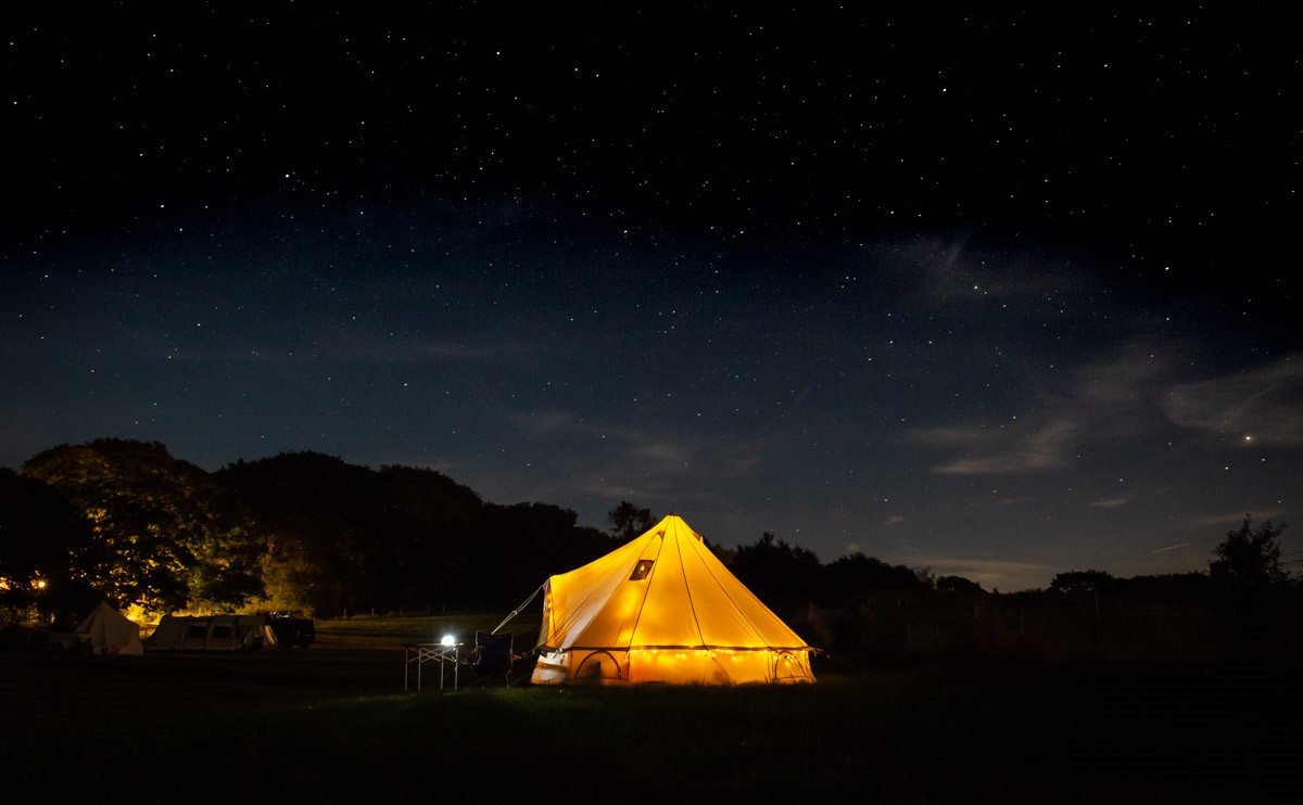 Reader Charlie getting back to nature under a gorgeous Welsh night sky ...